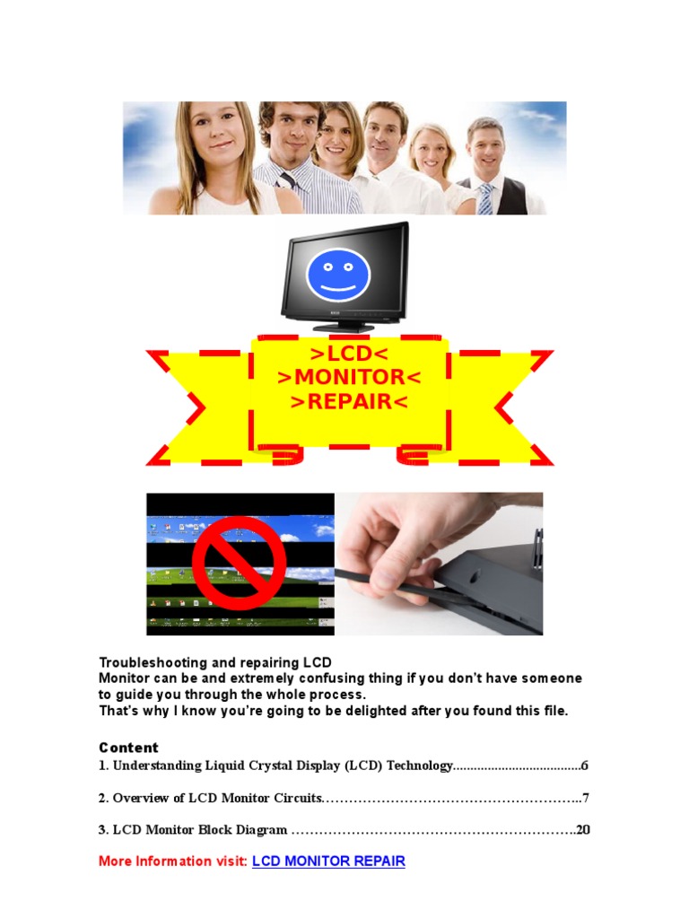 LCD Repair | Download Free PDF | Liquid Crystal Display | Computer Monitor