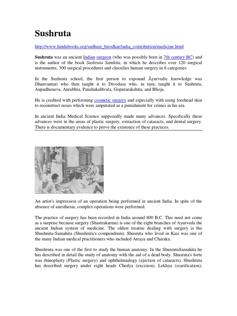 Ancient India Medical Science | PDF | Ayurveda | Surgery