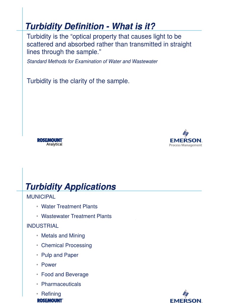 Turbidity Definition Turbidity Definition What Is It? What Is It ...