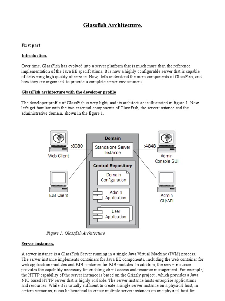 Glassfish Architectures | PDF | Computer Cluster | Enterprise Java Beans