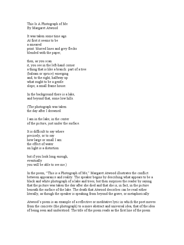 Sample Explication of Photograph | PDF | Poetry