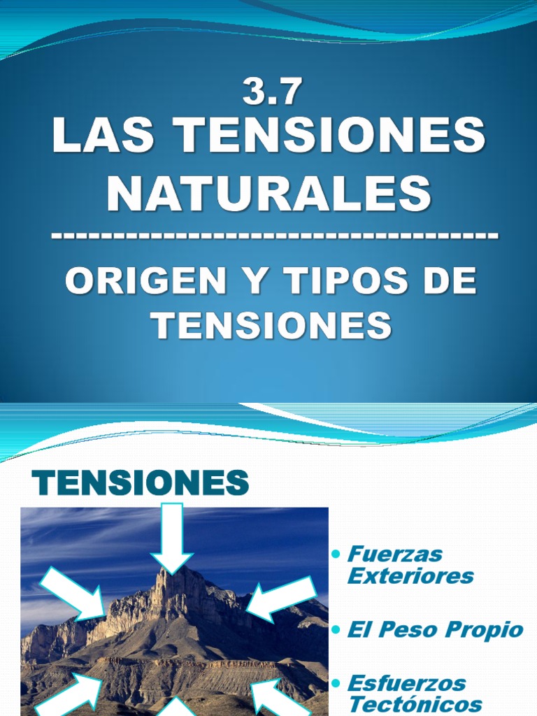 Las Tensiones Naturales | PDF | Placas tectónicas | Geología