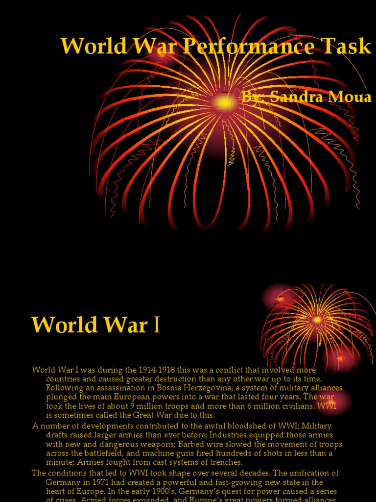 World War Performance Task: By: Sandra Moua | PDF | World War II ...