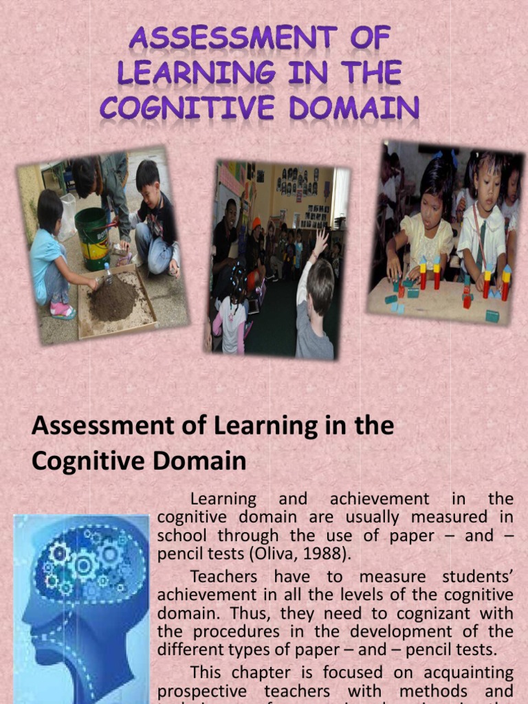 Assessment of Learning in The Cognitive Domain | PDF | Test (Assessment ...