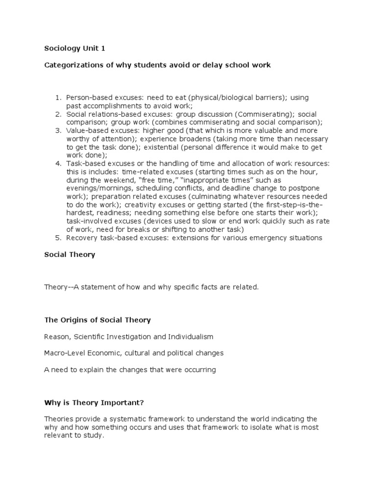 Unit 1 Lecture Notes | PDF | Sociology | Social Structure