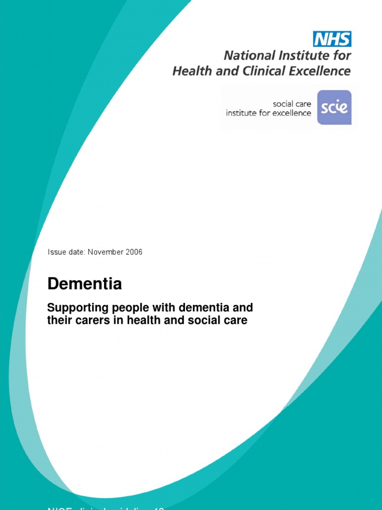 NICE Guidelines of Genetic and Dementia | Download Free PDF | Dementia ...