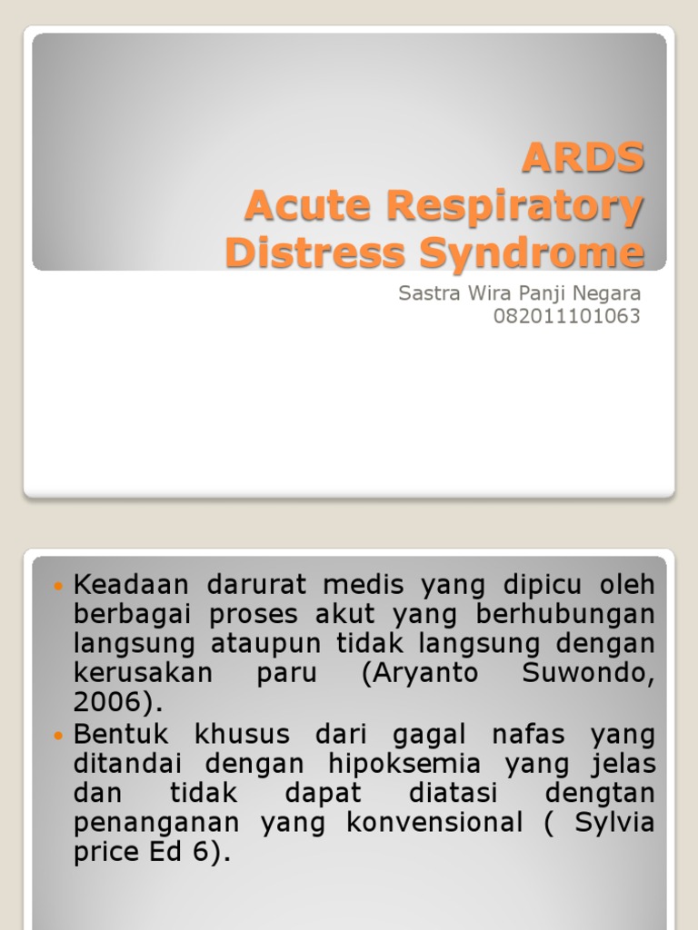 ARDS PPT Sip | PDF
