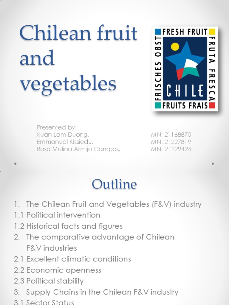 Chilean Fruit and Vegetables | PDF | Chile | Exports