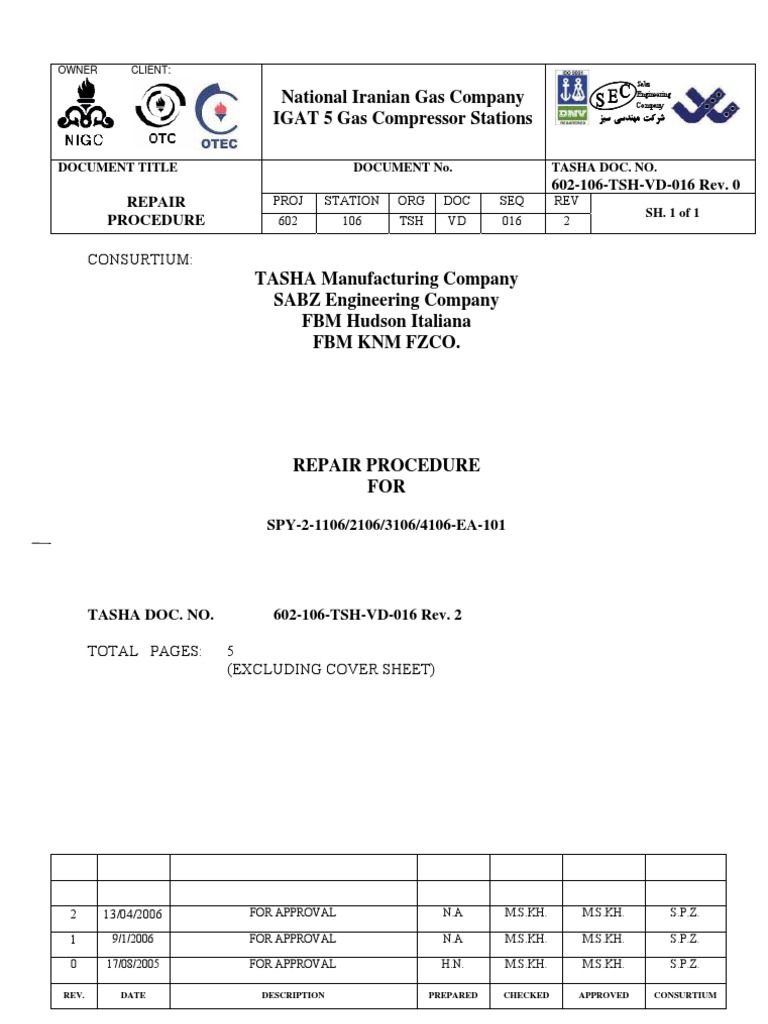 Repair Procedure | PDF | Nondestructive Testing | Welding