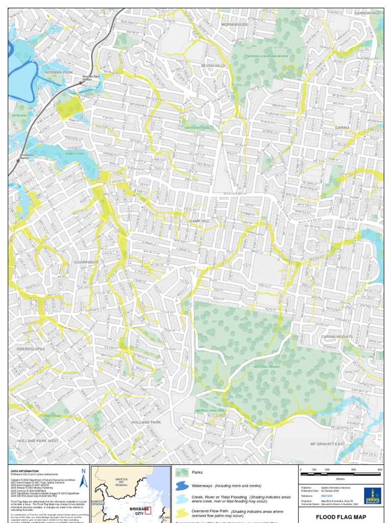 Flooding Camp Hill Flood Flag Map | PDF | Infographics | Geodesy