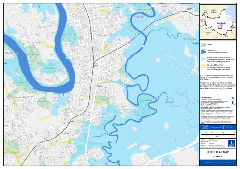 Flooding Corinda Flood Flag Map | PDF | Science & Mathematics