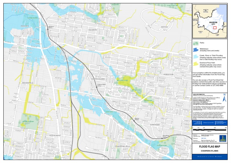 Flooding Coopers Plains Flood Flag Map | PDF | Earth Sciences ...
