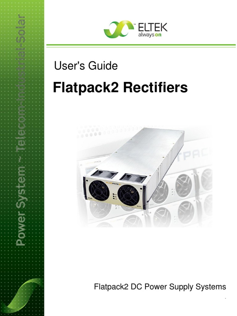 013 UserGde Flatpack2 Rectifier Mod 7v0e | PDF | Rectifier | Power Supply