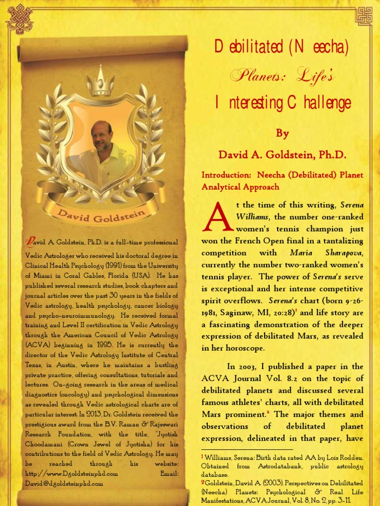 Debilitated Neecha Planets Lifes Interesting Challenge | PDF | Planets ...