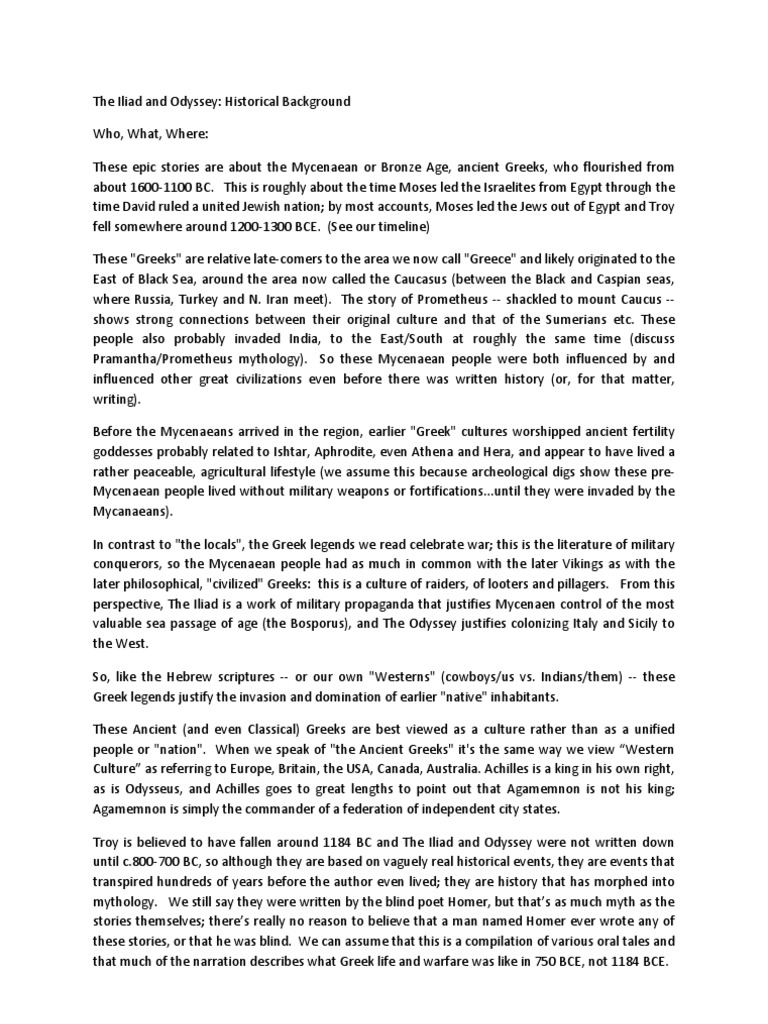 The Iliad and Odyssey | PDF | Odysseus | Iliad