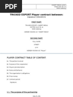 Esports Player Contract | PDF | Common Law | Business Law