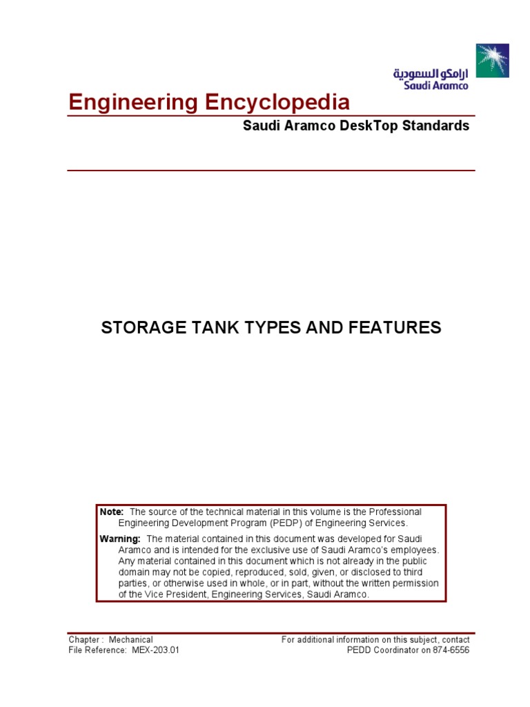 Storage Tank Types and Features | PDF | Specification (Technical ...