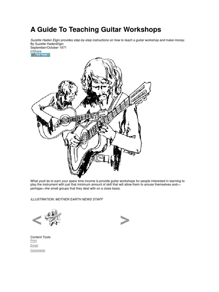A Guide To Teaching Guitar Workshops | PDF | Chord (Music) | String ...