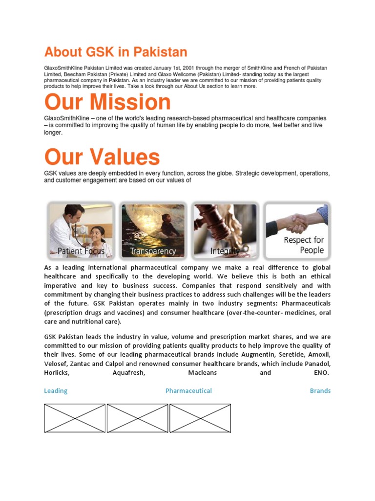 About GSK in | PDF | Glaxo Smith Kline | Pharmaceutical Drug