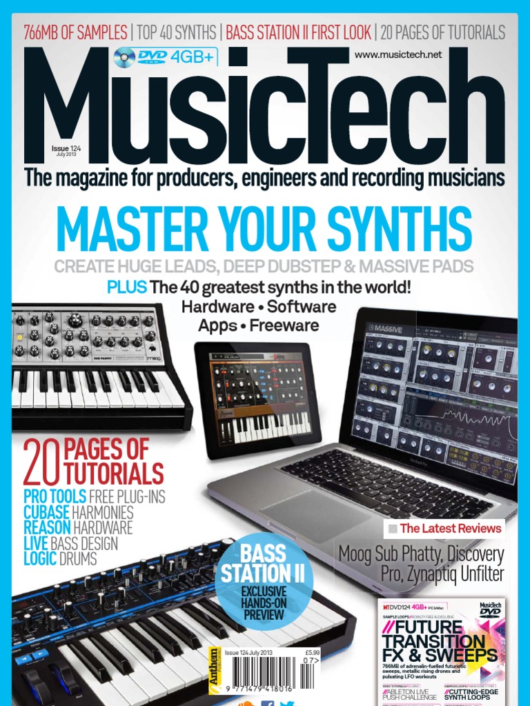 Music Tech July 2013 | PDF | Synthesizer | Audio Electronics