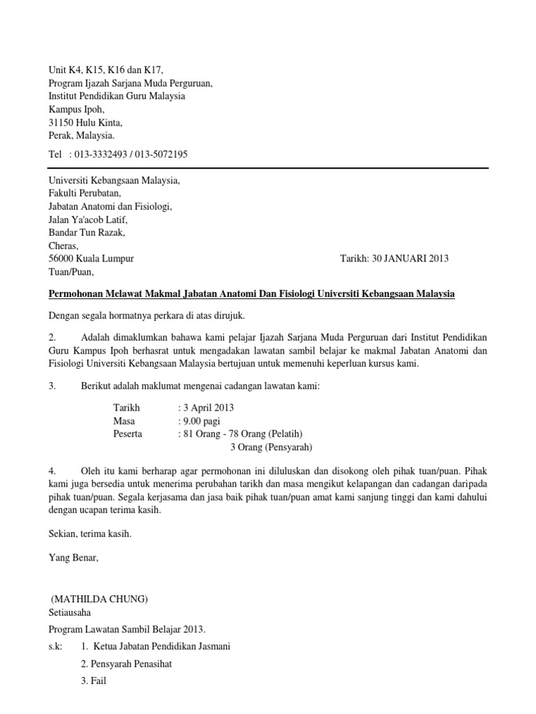 Surat UKM | PDF