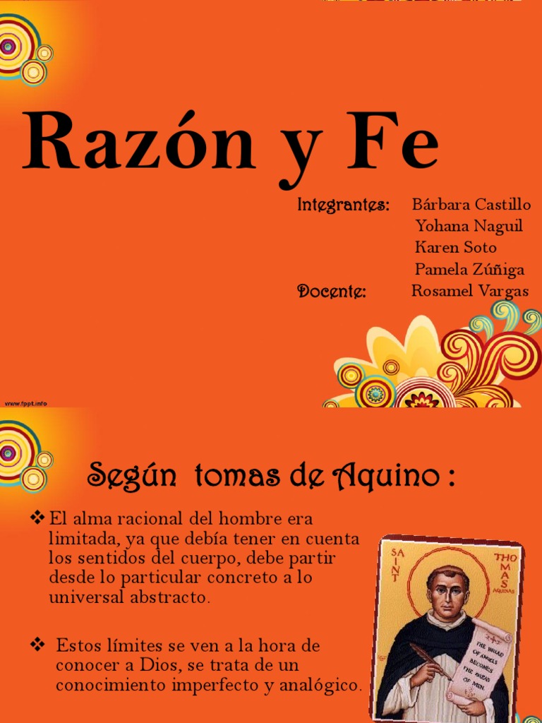Razon y Fe | PDF | Tomás de Aquino | Verdad