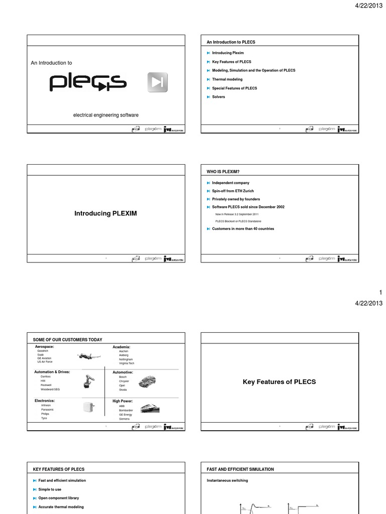 An Introducion of PLECS | PDF | Diode | Electrical Network