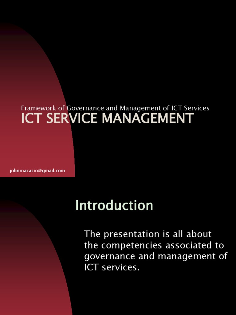 Ict Service Management Primer Pdf Itil Strategic Management