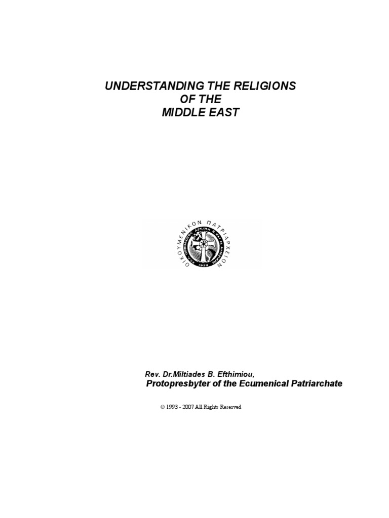 Understanding The Religions of The Middle East | PDF | Christian ...