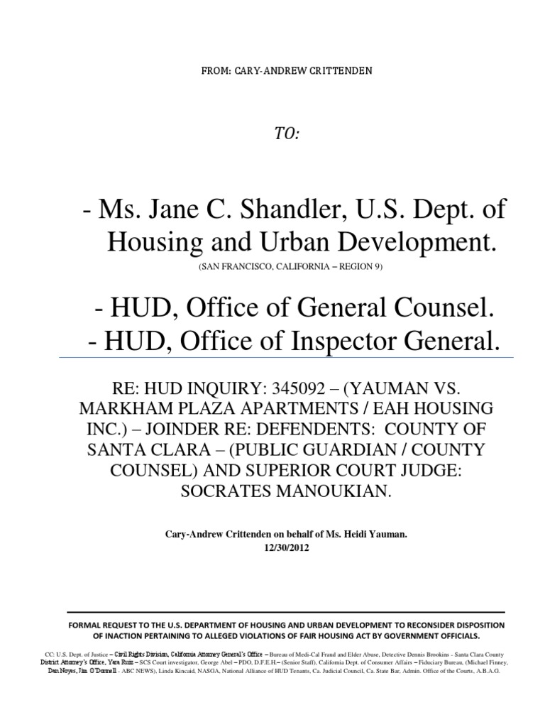 Hud Markham Plaza Joinder 345092 001 1 | PDF | United States Department ...