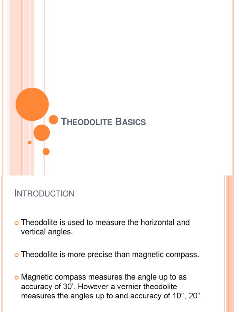 Theodolite Basics: Types and Usage Guide | PDF | Scientific Observation ...