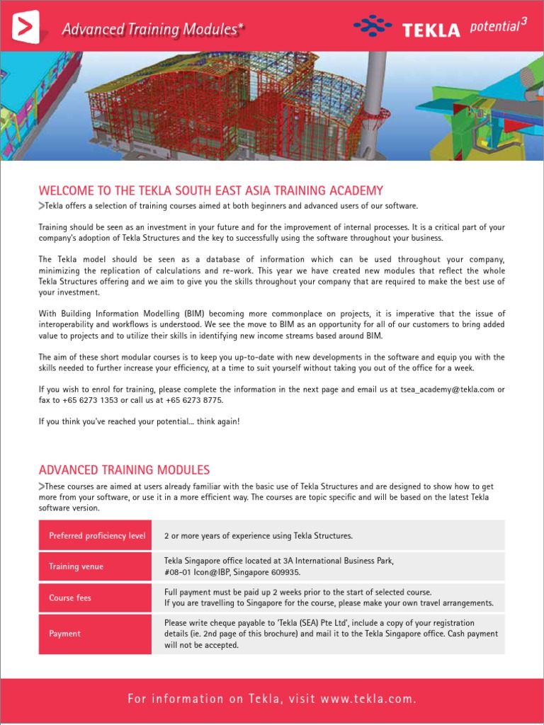 NEW Tekla Advanced Module 2pp Brochure - Low Res | PDF | Building ...