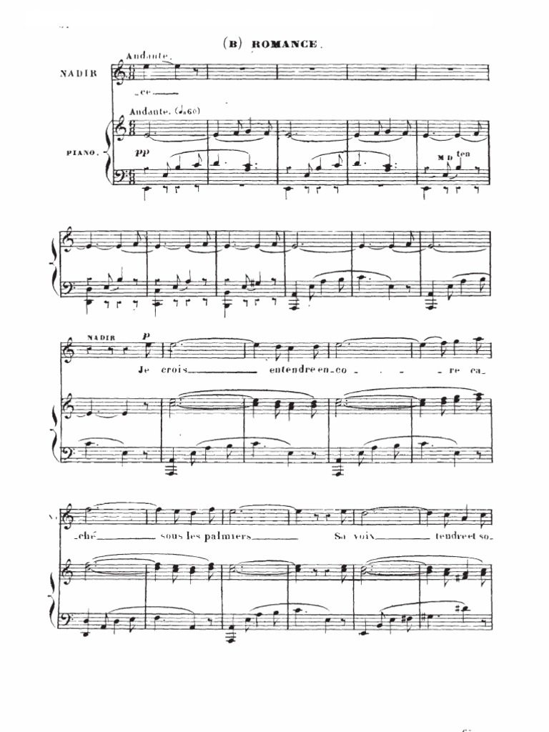 Je Crois Entendre Encore | PDF