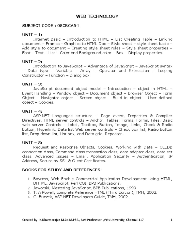 Web Technology | PDF | Html Element | Hyperlink