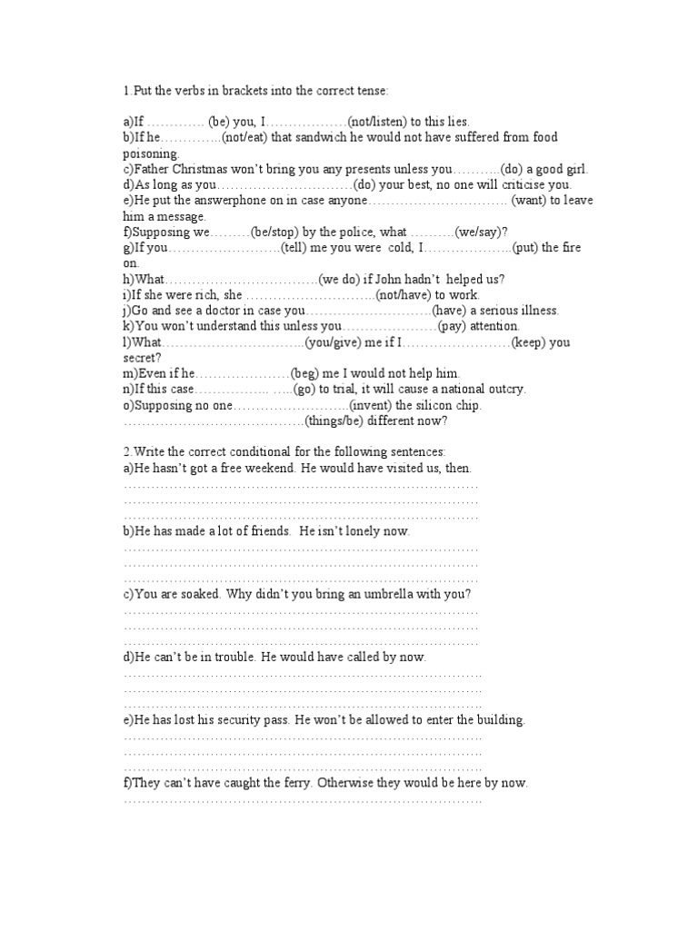 Exercises | PDF | Ellipsis