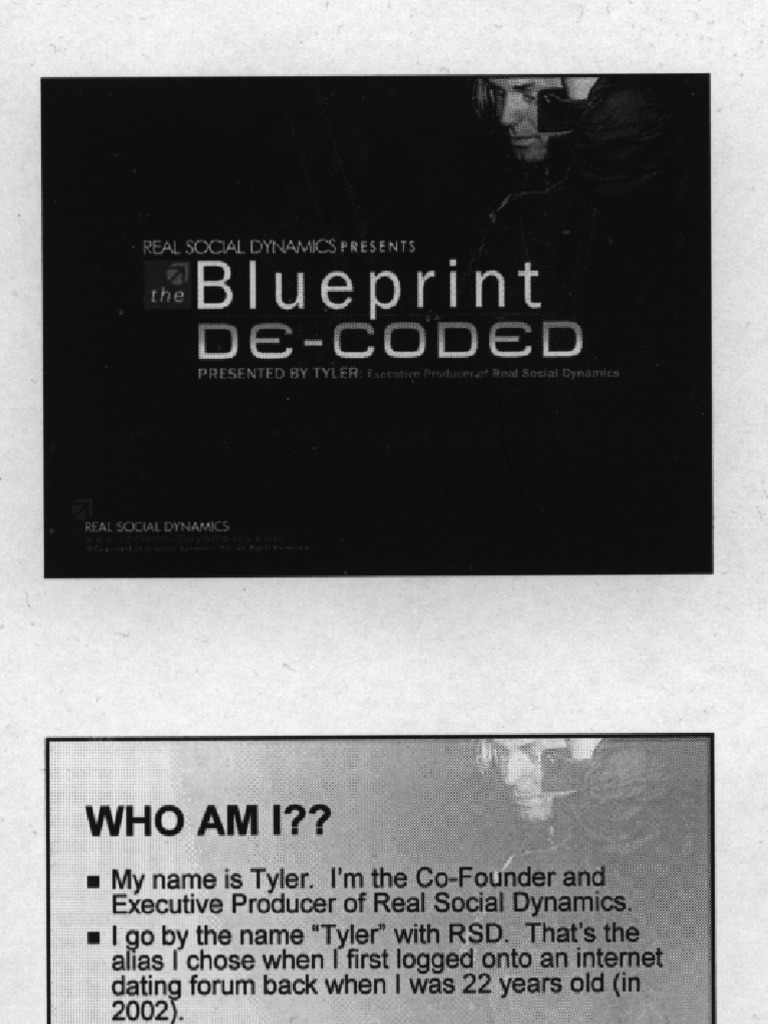 Real Social Dynamics - Blueprint Decoded - Slides | PDF