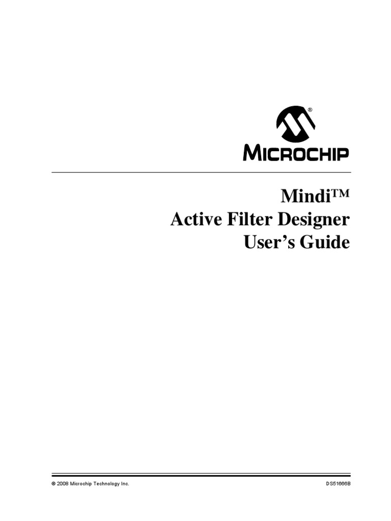 Microchip Active Filter Design | Download Free PDF | Electronic Filter ...