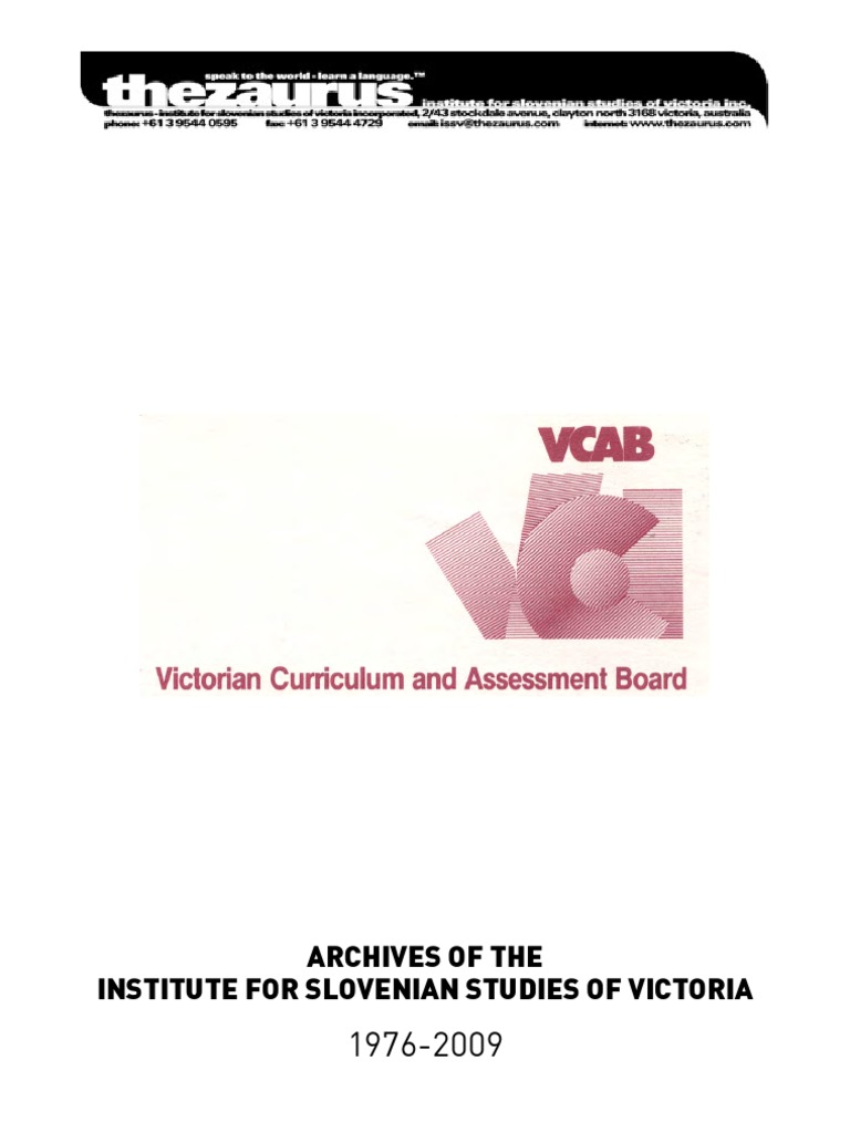 VCAB Correspondence Archive 1986-1993 | PDF | Educational Assessment ...