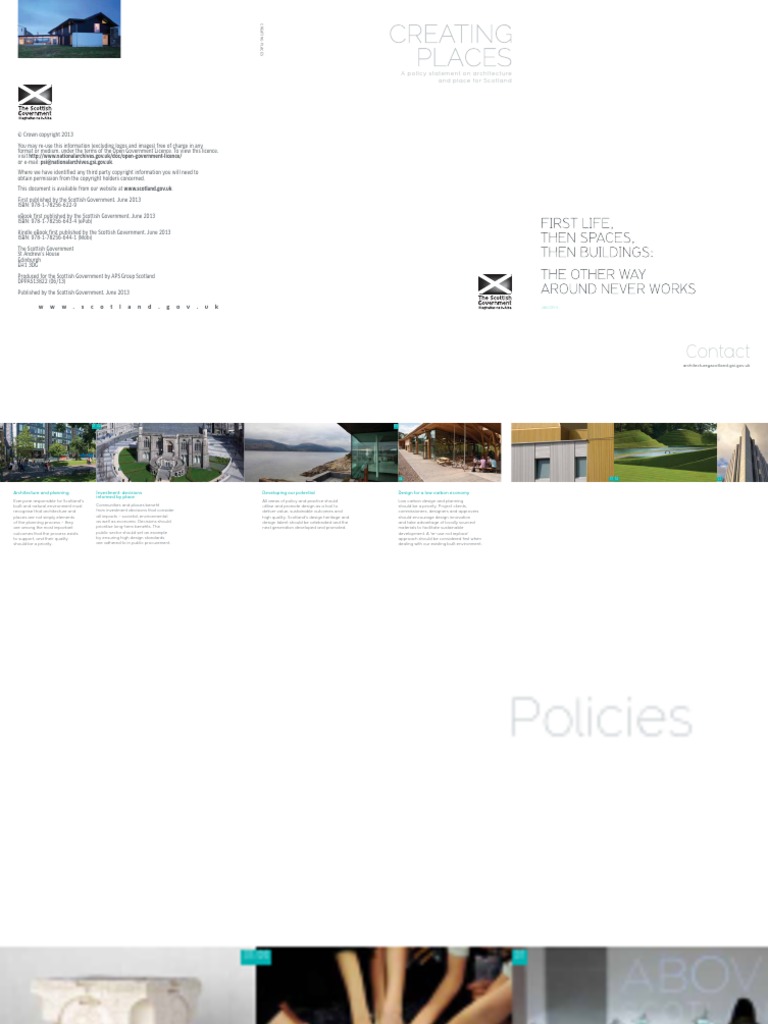 Creating Places - A Policy Statement On Architecture | PDF | Low Carbon ...