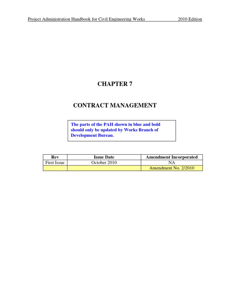 Contract Management in Civil Engineering | PDF | Employment | General ...