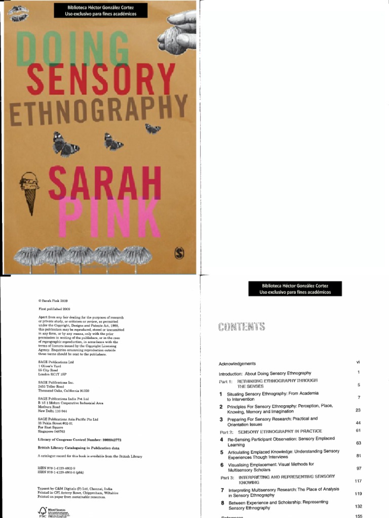 Pink, Sarah Doing Sensory Ethnography | PDF