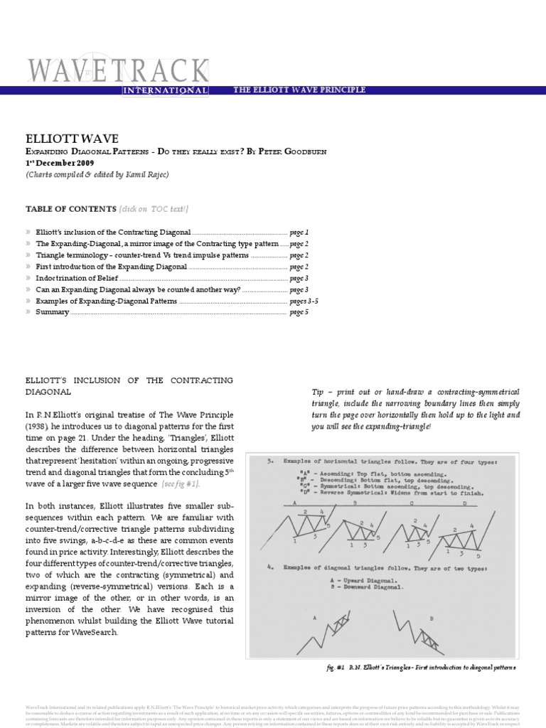 ElliottWave Diagonal Ending Expanding Report | Download Free PDF ...