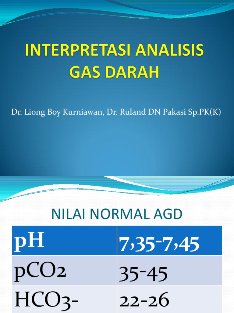Interpretasi Analisis Gas Darah | PDF