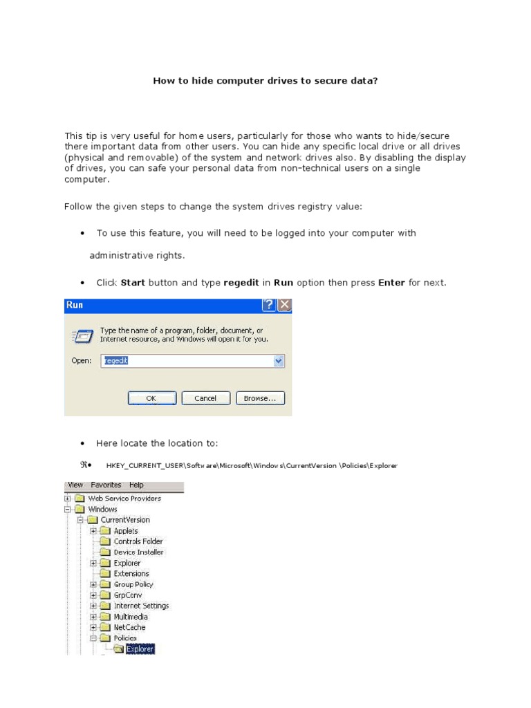 Computer Tips and Tricks | PDF | Windows Registry | Computer Virus