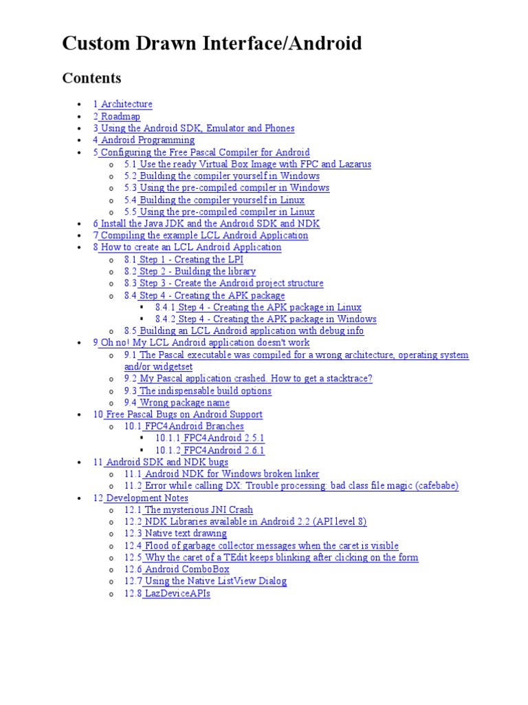 Android in Lazarus | PDF | Android (Operating System) | Java (Programming Language)