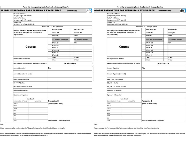 Easy Pay Slip PDF | Download Free PDF | Cheque | Deposit Account