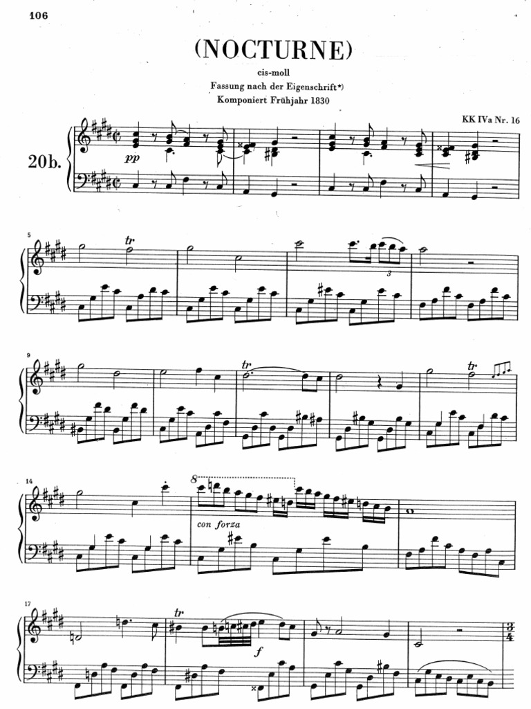 Chopin Nocturne No 20 C Sharp Minor Version 2 | PDF