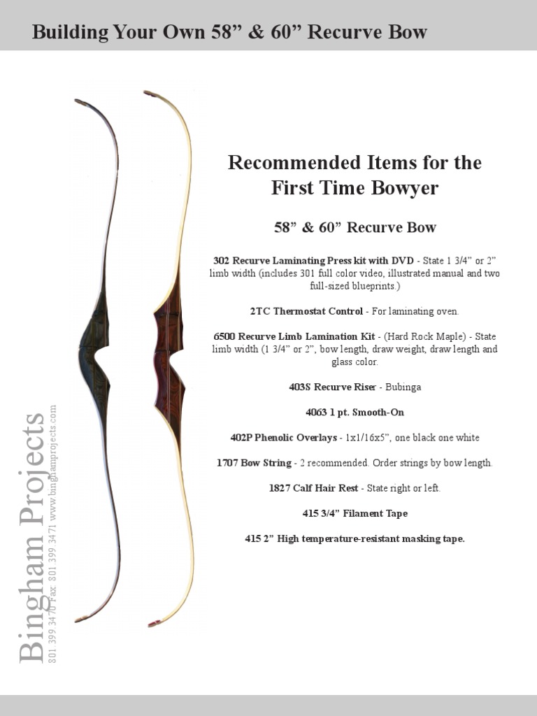 First Time Bow | PDF | Bow And Arrow | Projectile Weapons