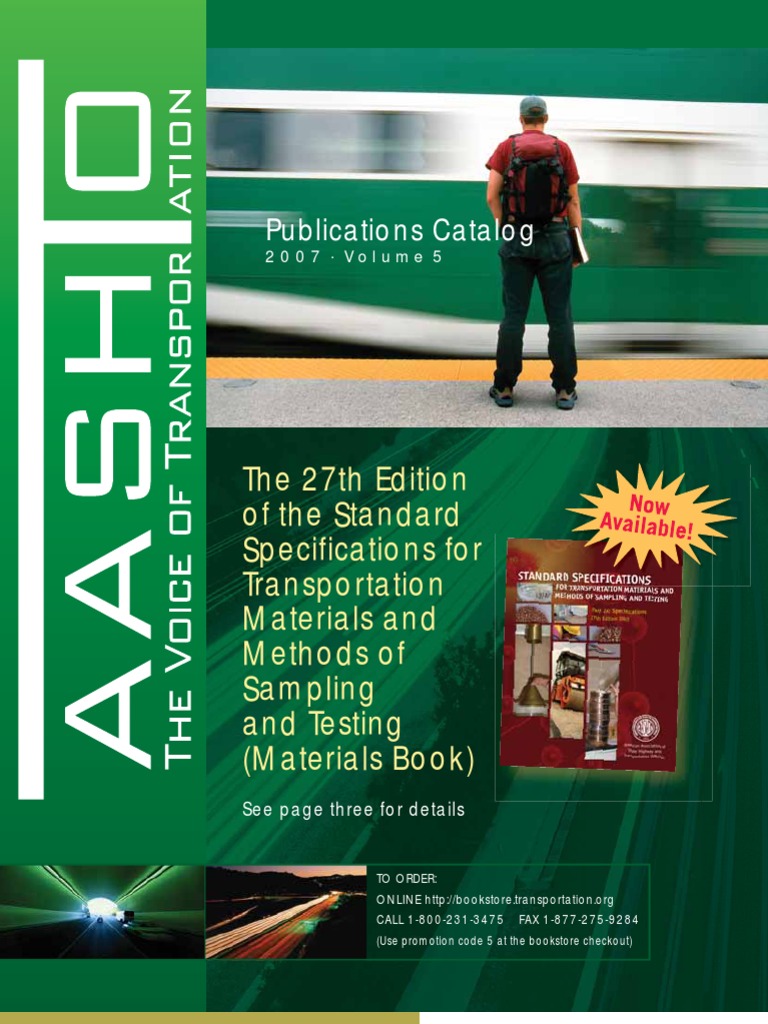 AASHTO Catalogo 01 PDF | Download Free PDF | Road | Specification ...