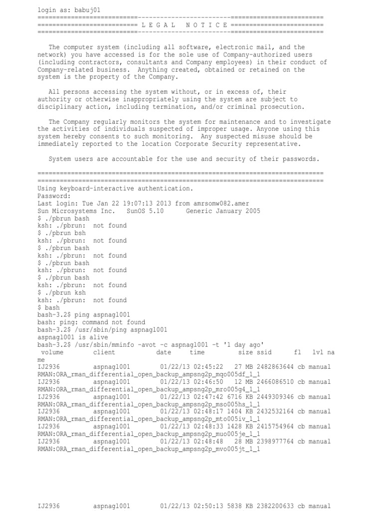 How To Check NSR Logs | PDF | Oracle Database | Utility Software
